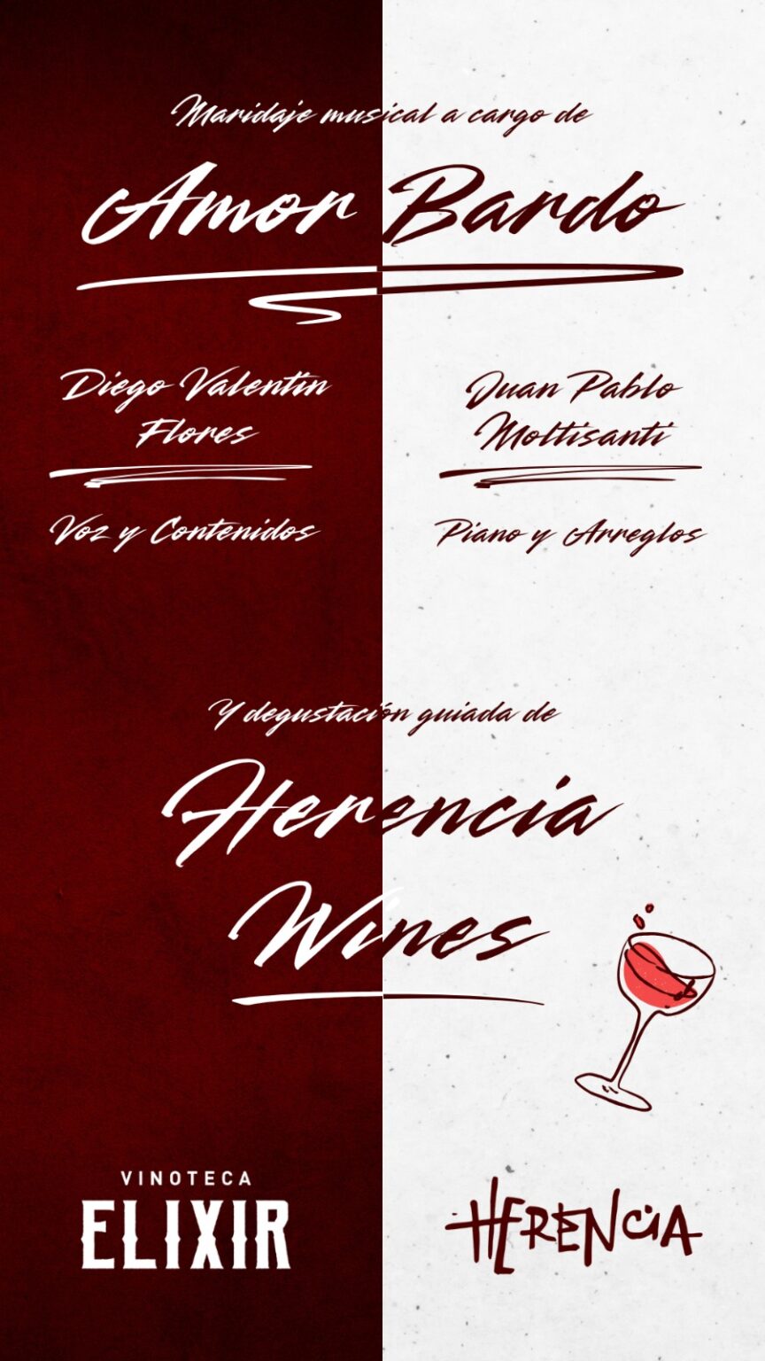 Vinos de Bodega Herencia y el dúo tanguero Amor Bardo, el 25/9 en la ...